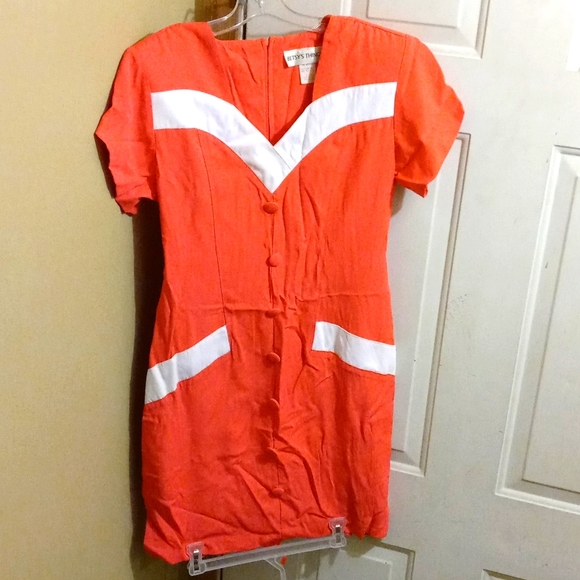 Betsy'S Things | Dresses | Vintage Betsys Things Bright Salmon Pinkpure ...